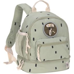 L&auml;ssig L&auml;ssig Damen L&Auml;SSIG Kinderrucksack &raquo;Happy Prints, Mini Backpack, Light Olive&laquo; gr&uuml;n B/H/T: 25cm x 27cm x 16cm