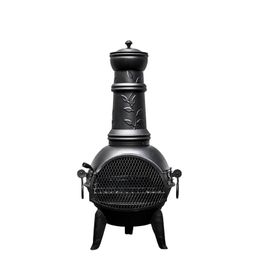 Buschbeck Grillkamin &raquo;Leaf 107&laquo; BxTxH: 43x43x107 cm schwarz