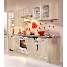 Wiho-K&uuml;chen wiho K&uuml;chen K&uuml;chenzeile &raquo;Linz&laquo; ohne E-Ger&auml;te, Breite 280 cm braun