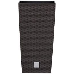 Prosperplast Pflanzk&uuml;bel &raquo;Rato square&laquo; BxTxH: 22,5x22,5x42,1 cm braun Kunststoff B/H/T: 42,1cm x 22,5cm