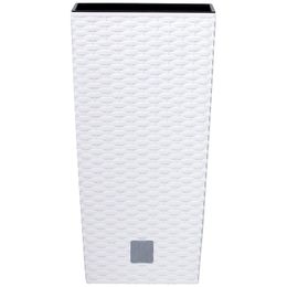 Prosperplast Pflanzk&uuml;bel &raquo;Rato square&laquo; BxTxH: 26,5x26,5x50 cm wei&szlig; Kunststoff B/H/T: 50cm x 26,5cm