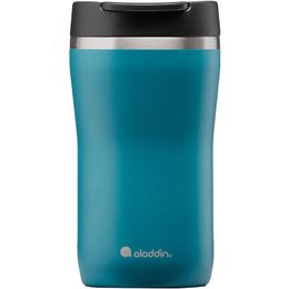 Aladdin Coffee-to-go-Becher &raquo;Barista Caf&eacute;&laquo; 2,5 Stunden hei&szlig; & 4,5 Stunden kalt, auslaufsicher, 250 ml blau Edelstahl, Kunststoff &Oslash; 7cm x 14cm, 250ml