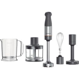 Kenwood Stabmixer &raquo;HBM60.307GY Triblade XL+&laquo; 1000 W inkl. Zerkleinerer, Kartoffelstampfer, Messbecher und Schneebesen grau Einheitsgr&ouml;&szlig;e Stabmixer