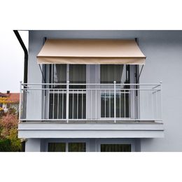 Angerer Klemmmarkise beige, Ausfall: 150 cm, versch. Breiten beige Polyacryl 350cm, 150cm