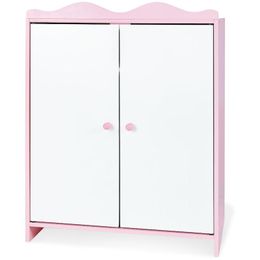 Pinolino Puppenkleiderschrank &raquo;Jasmin&laquo; rosa Einheitsgr&ouml;&szlig;e Puppenkleiderschrank