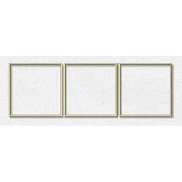 Schipper Bilderrahmen &raquo;Malen nach Zahlen, Triptychon 120x40cm&laquo; Set, Made in Germany gold Aluminium B/H/T: 120cm x 40cm