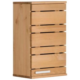 Home Affaire H&auml;ngeschrank &raquo;JOSIE&laquo; Breite 30 cm, aus Massivholz, verstellbarer Einlegeboden, Metallgriff braun B/H/T: 30cm x 51,5cm x 22cm, T&uuml;ren: 1 