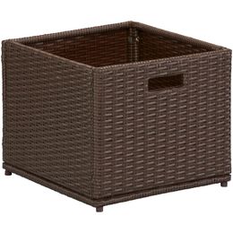 Merxx Auflagenbox Polyrattan braun Geflecht Polyrattan B/H/T: 46cm x 39cm x 49cm