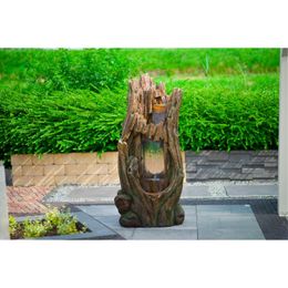 Ubbink Gartenbrunnen &raquo;AcquaArte CERDA&laquo; Komplettset mit LED braun Polyresin Dieses Produkt enth&auml;lt Lichtquellen der Energieeffizienzklasse G