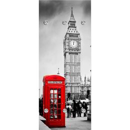 queence Garderobenleiste &raquo;London&laquo; mit 6 Haken, 50 x 120 cm grau Acrylglas, Edelstahl