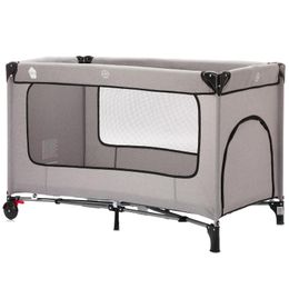 fillikid Baby-Reisebett &raquo;Reisebett mit Komfortmatratze, hellgrau melange&laquo; inkl. Transporttasche grau Liegefl&auml;che B/L: 60cm x 120cm, kein H&auml;rtegrad, 