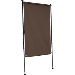 Angerer Balkonsichtschutz &raquo;Style&laquo; BxH: 150 x 225-275 cm, Ausfall 270 cm braun Polyacryl 150cm, 270cm