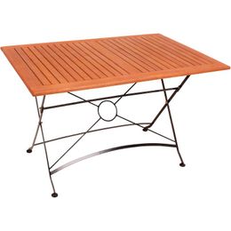 Garden Pleasure Gartentisch &raquo;Wien&laquo; braun B/H/T: 80cm x 74cm x 120cm