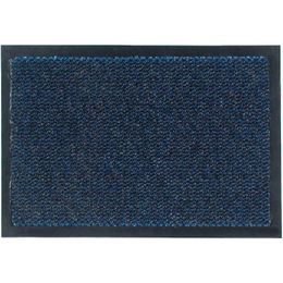 Astra Fu&szlig;matte &raquo;Saphir 617&laquo; rechteckig 7 mm H&ouml;he Schmutzfangmatte, In -und Outdoor geeignet blau Kunstfaser B : 60cm 1 Stk., 7mm, L: 90cm