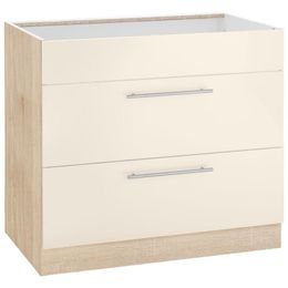 Wiho-K&uuml;chen wiho K&uuml;chen Kochfeldumbauschrank &raquo;Flexi2&laquo; beige B/H/T: 90cm x 82cm x 57cm