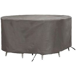 winza outdoor covers Gartenm&ouml;bel-Schutzh&uuml;lle geeignet f&uuml;r Gartenm&ouml;bel, rund grau Polypropylen (PP) B/H/L: 200cm x 85cm x 200cm &Oslash; 200x85cm (f&uuml;r runde 