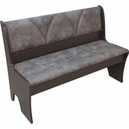 Home Affaire Polsterbank &raquo;Halle&laquo; Breite 120 cm braun Polyesterstoff in Lederoptik Vintagestyle (100% Polyester) B/H/T: 120cm x 85cm x 50cm, 