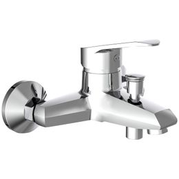 Sch&uuml;tte Wannenarmatur &raquo;Tessa&laquo; Mischbatterie Badewanne, Wasserhahn Bad, Wannenarmatur in Chrom grau B/H/T: 18cm x 12cm x 14,8cm Wannenarmatur