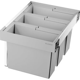 Blanco Einbaum&uuml;lleimer &raquo;FLEXON II Low 60/3&laquo; 3 Beh&auml;lter Abwaschbare und entnehmbare Eimer schwarz Kunststoff B/H/T: 56cm x 32,5cm x 40cm, 45 l