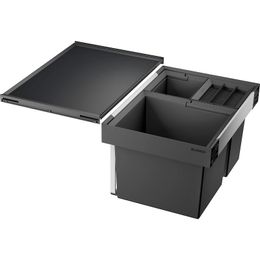 Blanco M&uuml;lltrennsystem &raquo;Flexon II XL 60/3&laquo; 3 Beh&auml;lter schwarz Kunststoff B/H/T: 40cm x 37cm x 56cm, 46 l