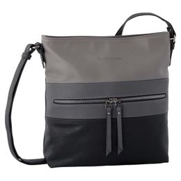 Tom Tailor Damen Tom Tailor Umh&auml;ngetasche &raquo;ELLEN Cross bag L&laquo; mit schickem Farbverlauf schwarz B/H/T: 30cm x 30cm x 8cm