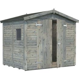 Palmako Ger&auml;tehaus &raquo;Dan&laquo; grau grau Massivholz Einheitsgr&ouml;&szlig;e
