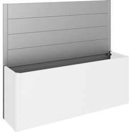 BioHort Sichtschutzelement f&uuml;r Hochbeet DaVinci grau Stahlblech H/L: 91cm x 2,01m