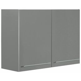 Optifit H&auml;ngeschrank &raquo;Bern&laquo; Breite 100 cm, 70 cm hoch, 2 T&uuml;ren, mit Metallgriffen grau