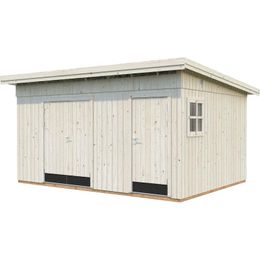 Palmako Ger&auml;tehaus &raquo;Kalle&laquo; natur beige Massivholz Einheitsgr&ouml;&szlig;e