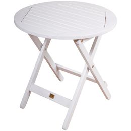 Garden Pleasure Gartentisch &raquo;MESA&laquo; wei&szlig; B/H/T: 50cm x 50cm x 50cm
