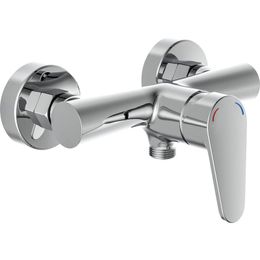 Sch&uuml;tte Duscharmatur &raquo;PICO&laquo; Eco-Click-Funktion, bis 50% Wasserersparnis, einstellb. Verbr&uuml;hschutz silber B/H/T: 21,5cm x 10cm Duscharmatur