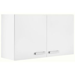 Optifit H&auml;ngeschrank &raquo;Odense&laquo; 100 cm breit, 57,6 cm hoch, mit 2 T&uuml;ren wei&szlig;
