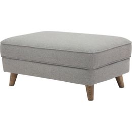 Home Affaire Hocker &raquo;Copenhagen&laquo; passend zur "Copenhagen"-Serie, B/T/H: 102/60/44cm grau Struktur weich (100% Polyester);Samtoptik (100% Polyester)