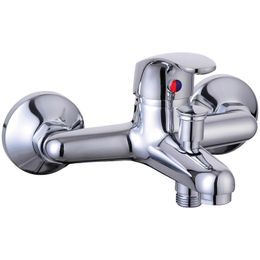 Sch&uuml;tte Wannenarmatur &raquo;Sirani&laquo; Mischbatterie Badewanne, Wasserhahn Bad, Wannenarmatur in Chrom grau B/H/T: 15cm x 10,8cm x 14,3cm, Einhebelmischer 