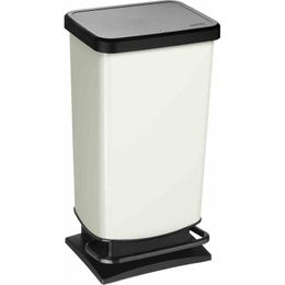 Rotho M&uuml;lleimer &raquo;Paso&laquo; 1 Beh&auml;lter 40 Liter wei&szlig; Kunststoff B/H/T: 35cm x 68cm x 29,5cm, 40 l