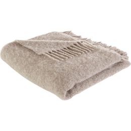 LeGer Home by Lena Gercke Plaid &raquo;Sinja&laquo; mit Fransen, Kuscheldecke grau Polyacryl, Polyester, Wolle B/L: 140cm x 190cm
