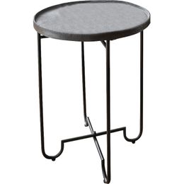 PAROLI Beistelltisch schwarz B/H/T: 45cm x 60cm x 45cm