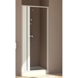 FORTE Dusch-Faltt&uuml;r B x H: 80-100 x 188 cm wei&szlig; B/H: 100cm x 188cm, beidseitigmontierbar