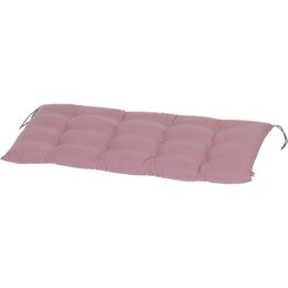 siena GARDEN Bankauflage &raquo;ATRIA, 120 cm&laquo; Dessin Uni, aus 100% recyceltem Polyester, in verschiedenen Farben rosa Polyester B/H/T: 48cm x 6cm x 120cm