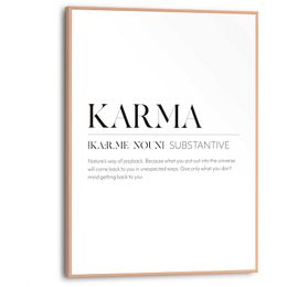 Reinders Poster &raquo;Buddha&laquo; schwarz MDF B/H/T: 30cm x 40cm x 1,6cm
