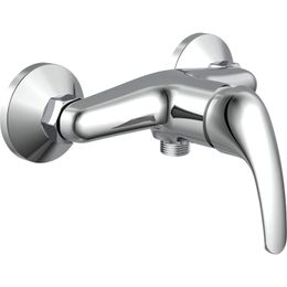Sch&uuml;tte Duscharmatur &raquo;ATHOS&laquo; auswechselbare 35mm Keramik-Kartusche, Brauseschlauchanschluss silber B/H/T: 21,5cm x 9,5cm Duscharmatur