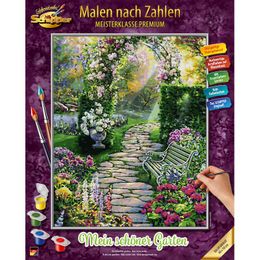 Schipper Malen nach Zahlen &raquo;Meisterklasse Premium - Mein sch&ouml;ner Garten&laquo; Made in Germany bunt Einheitsgr&ouml;&szlig;e