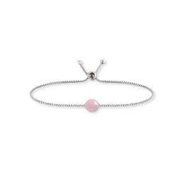 Engelsrufer Damen Silberarmband &raquo;ERB-LILGEM-RQ&laquo; mit Rosenquarz bunt 22cm, Silber 925 (Sterlingsilber)