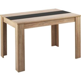 ByLiving Esstisch &raquo;Nori&laquo; Breite 120, 140 oder 160 cm, Mittelplatte wendbar braun B/H/T: 140cm x 75cm x 80cm