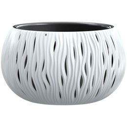 Prosperplast Pflanzk&uuml;bel &raquo;Sandy Bowl&laquo; &Oslash;xH: 37x21 cm wei&szlig; Kunststoff &Oslash; 37cm