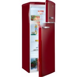 Amica K&uuml;hl-/Gefrierkombination &raquo;KGC1563 R&laquo; 144 cm hoch 55 cm breit rot