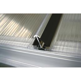 Vitavia Stabilisierungsprofil &raquo;Gr. XL&laquo; f&uuml;r Gew&auml;chsh&auml;user mit 4 mm Hohlkammerplatten schwarz Kunststoff H/L: 200cm