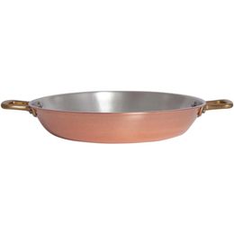 Pinti Inox PINTINOX Servierpfanne &raquo;Rame&laquo; Kupfer mit 2 Griffen, Nicht Induktionsf&auml;hig braun &Oslash; 24cm + H&ouml;he 5cm