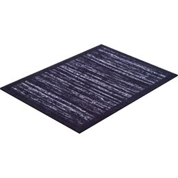 Grund Fu&szlig;matte &raquo;Hamada&laquo; rechteckig 8 mm H&ouml;he In- und Outdoor geeignet, Schmutzfangmatte mit Bord&uuml;re, waschbar, den grau Kunstfaser B : 50cm 1 Stk., 8mm, L: 