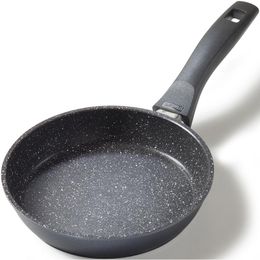 Stoneline Bratpfanne Aluminiumguss kratzfeste Stoneline -Antihaftbeschichtung, Induktion grau &Oslash; 18cm + H&ouml;he 3,8cm